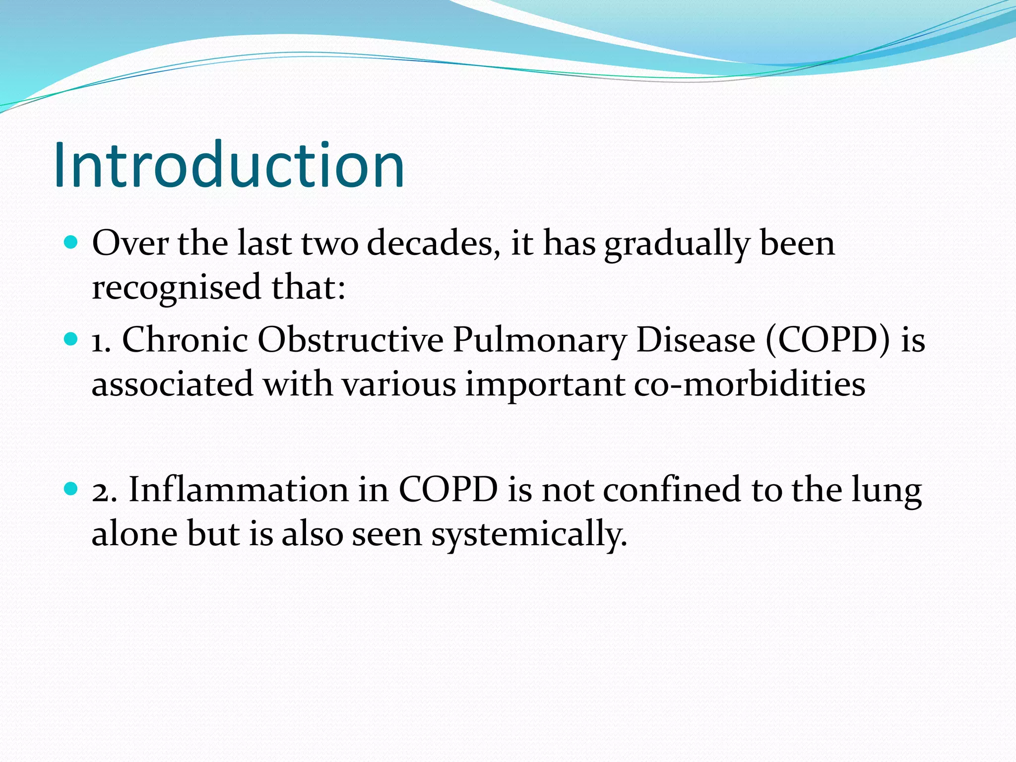 COPD systemic effects and comorbidities | PPTX