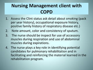 Chronic obstructive pulmonary disorders COPD | PPTX