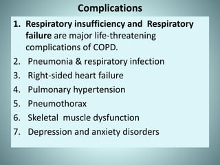 Chronic obstructive pulmonary disorders COPD | PPT