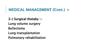 COPD(Chronic Obstructive Pulmonary Disease) a7med-mo7amed | PPTX