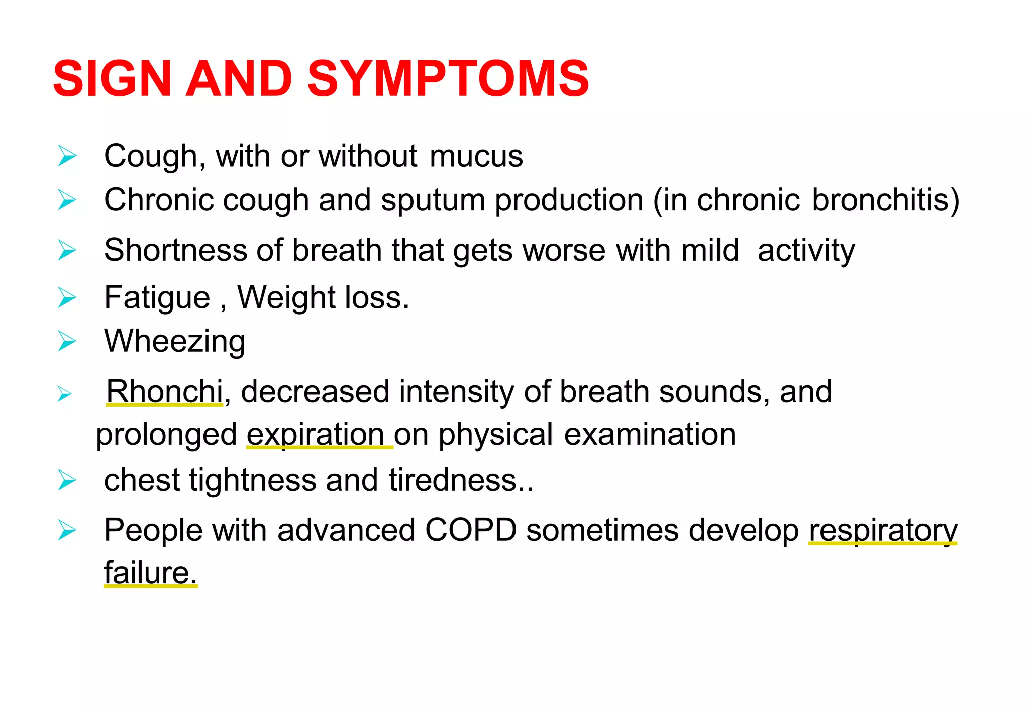 Chronic obstructive pulmonary diseases & Nursing care. | PPTX