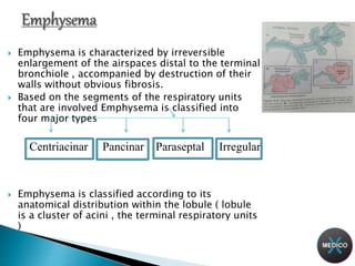 COPD - Chronic Obstructive Pulmonary Disease |medico X| Pathology | PPT