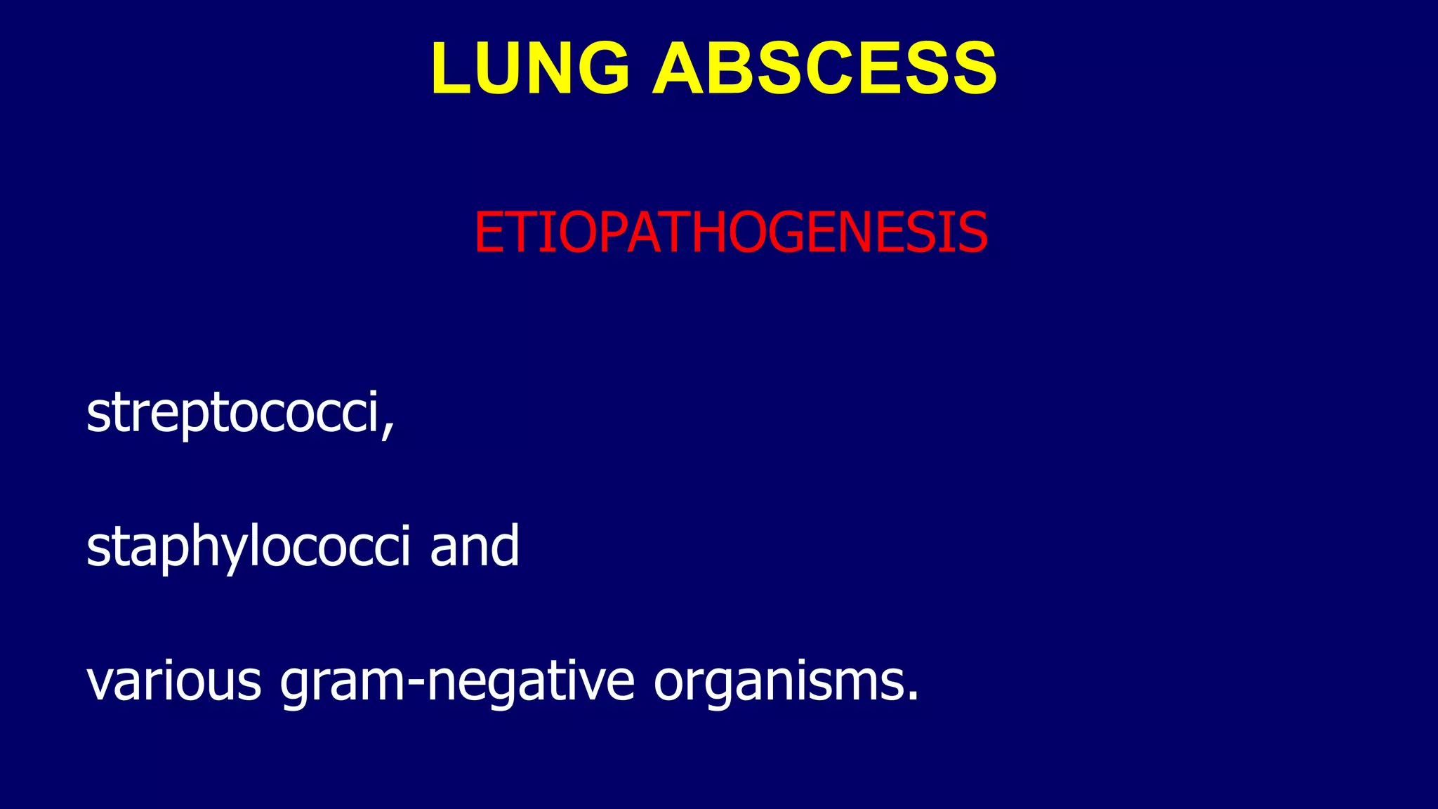 LUNG ABSCESS | PPTX