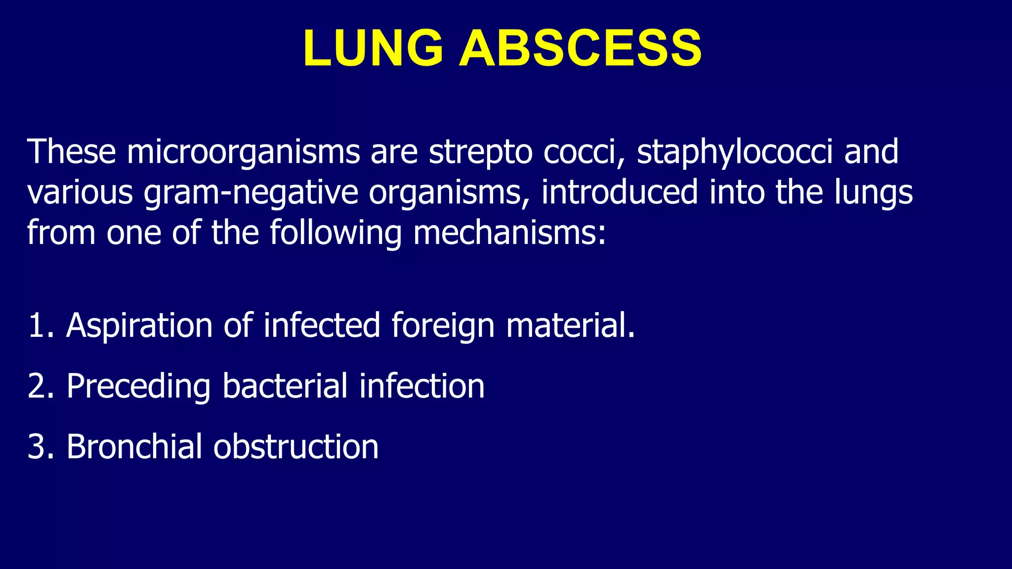 LUNG ABSCESS | PPTX