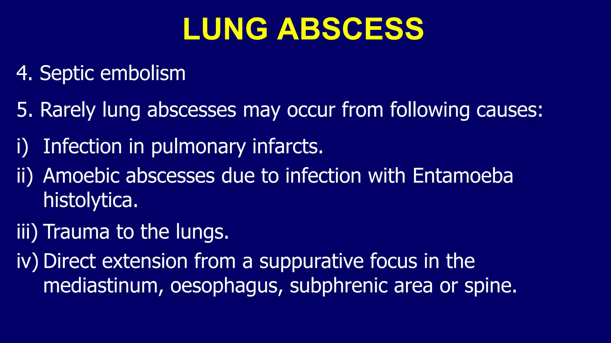 LUNG ABSCESS | PPTX