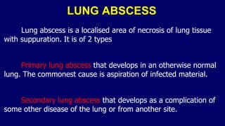 LUNG ABSCESS | PPTX
