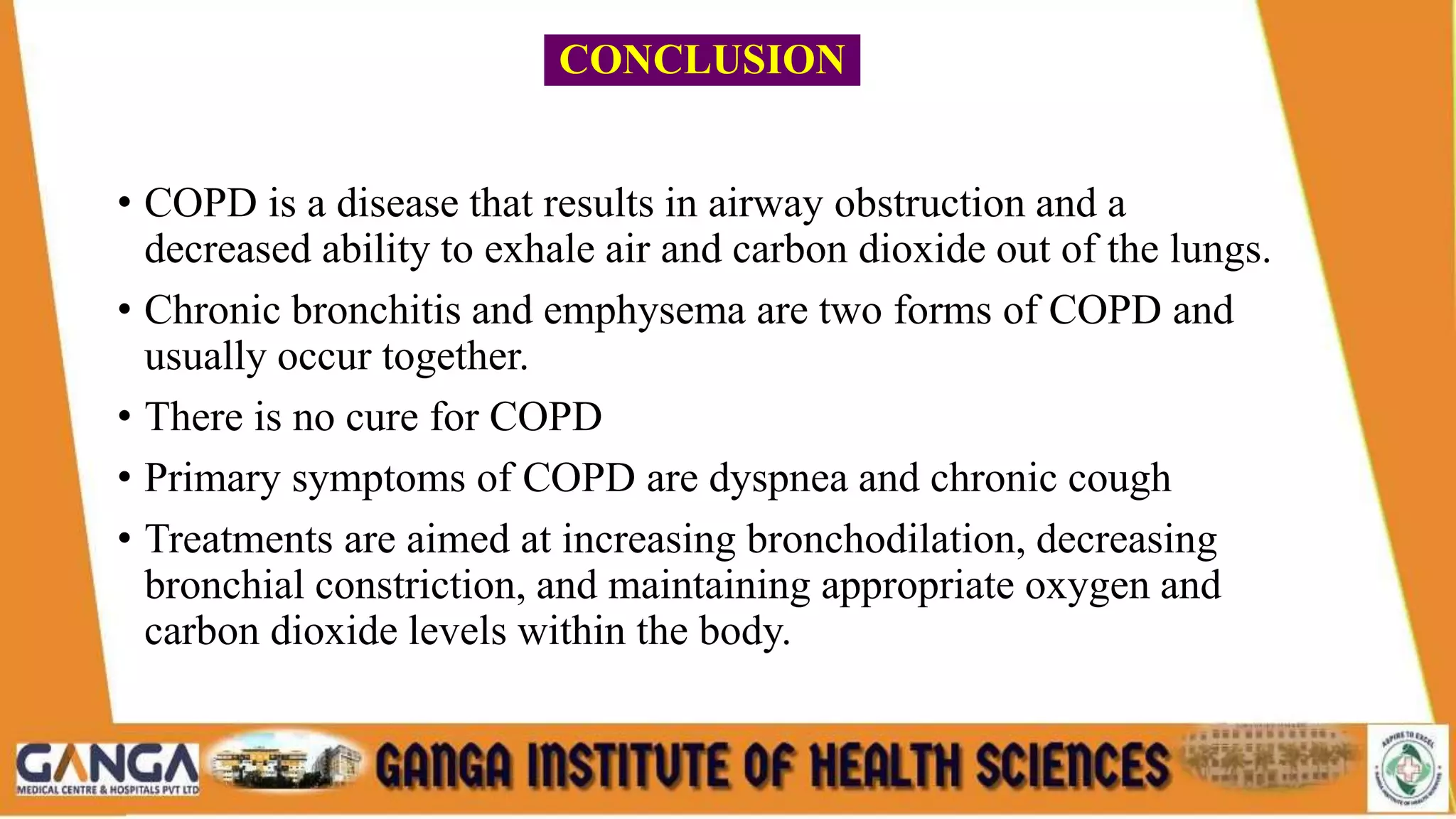 CHRONIC OBSTRUCTIVE PULMONARY DISEASE | PPTX
