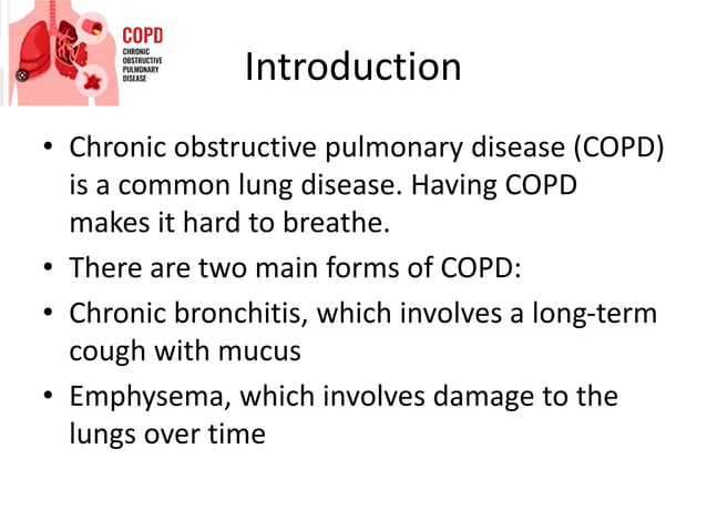 COPD.pptx | Lung and Respiratory Health | Diseases and Conditions