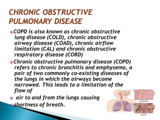 COPD.555.pptx chronic obstructed pulmonary disease | PPTX