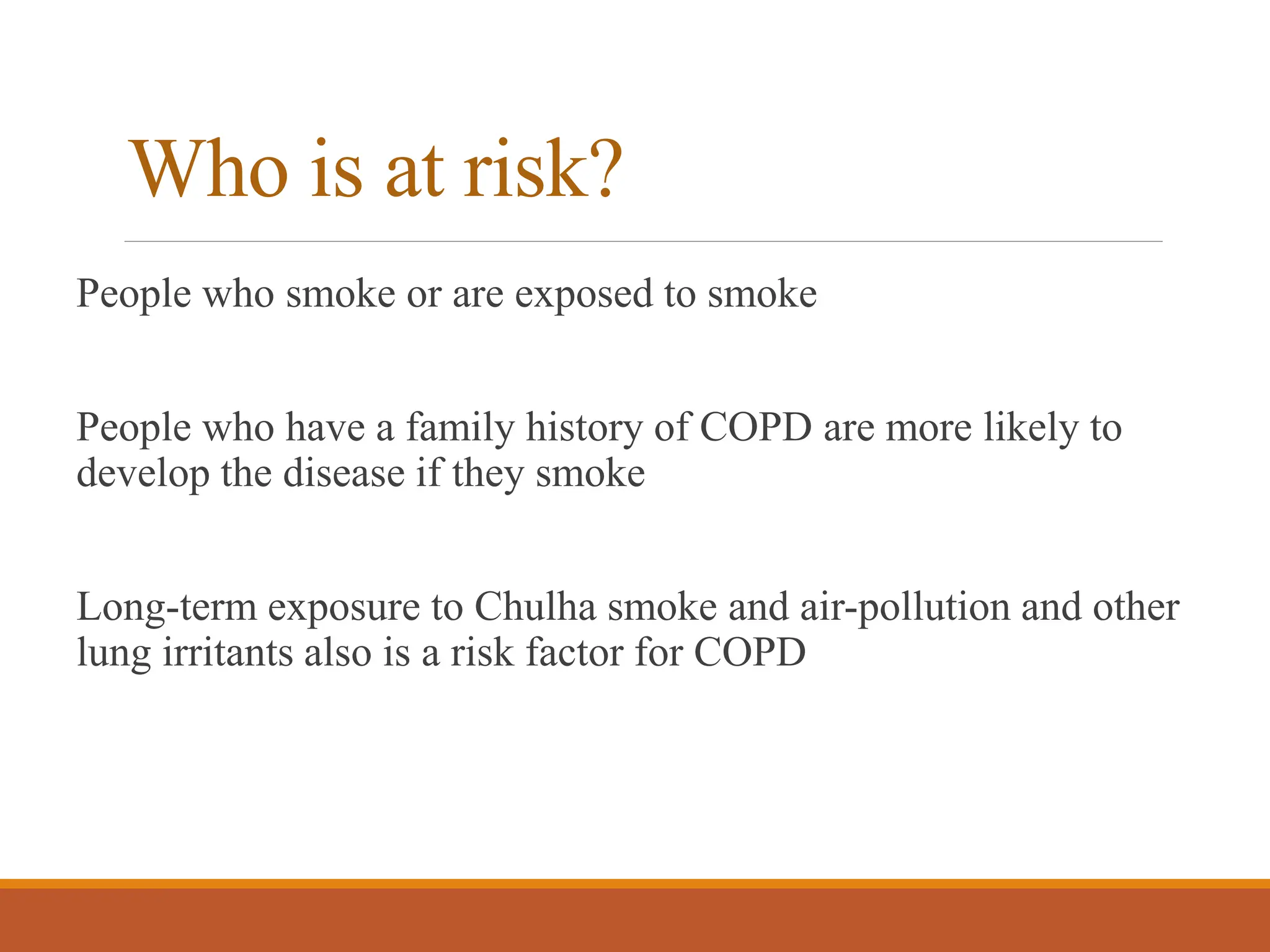 Presentation on COPD (Chronic Obstructive Pulmonary Disease) | Jindal ...