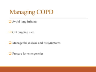 Presentation on COPD (Chronic Obstructive Pulmonary Disease) | Jindal ...