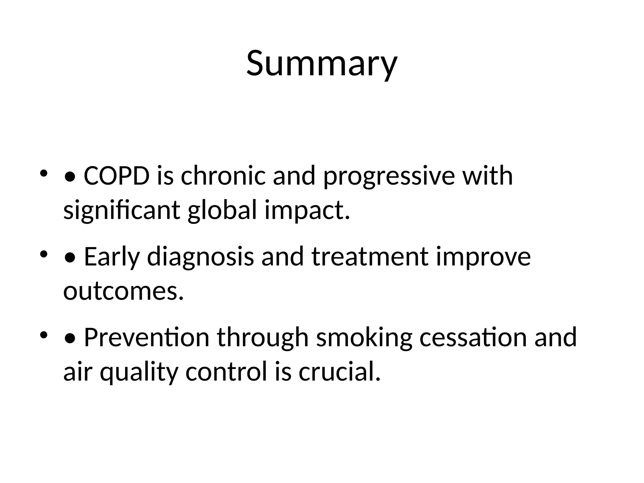 COPD is a chronic inflammatory lung disease that obstructs airflow ...