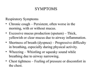 Chronic Obstructive Pulmonary Disease (COPD) | PPTX