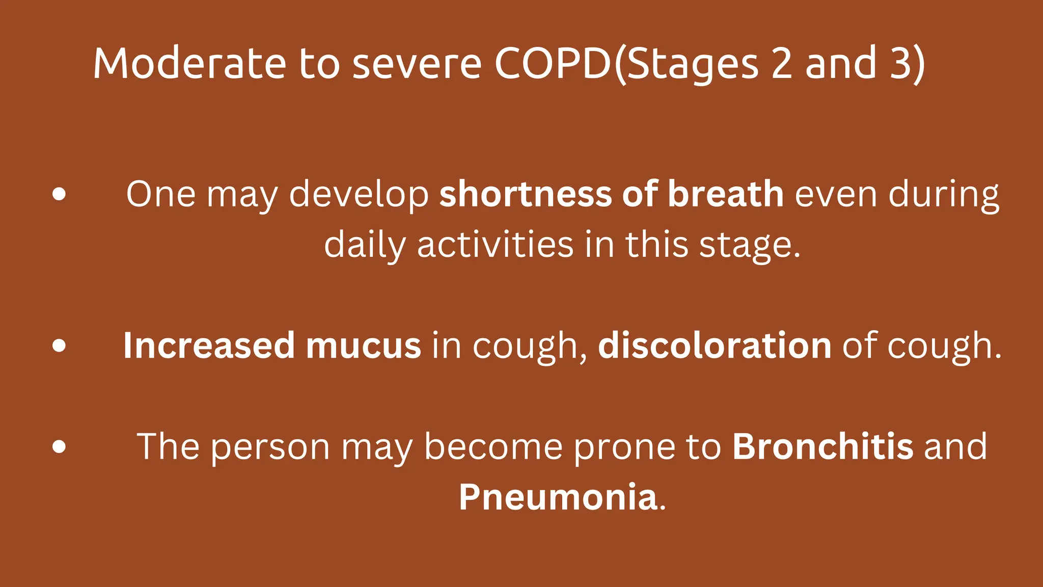 COPD : Stages, Causes, Symptoms & Treatment | PDF