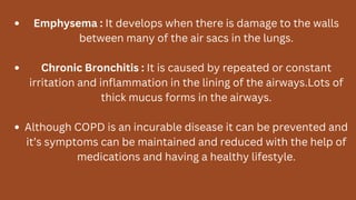 COPD : Stages, Causes, Symptoms & Treatment | PDF