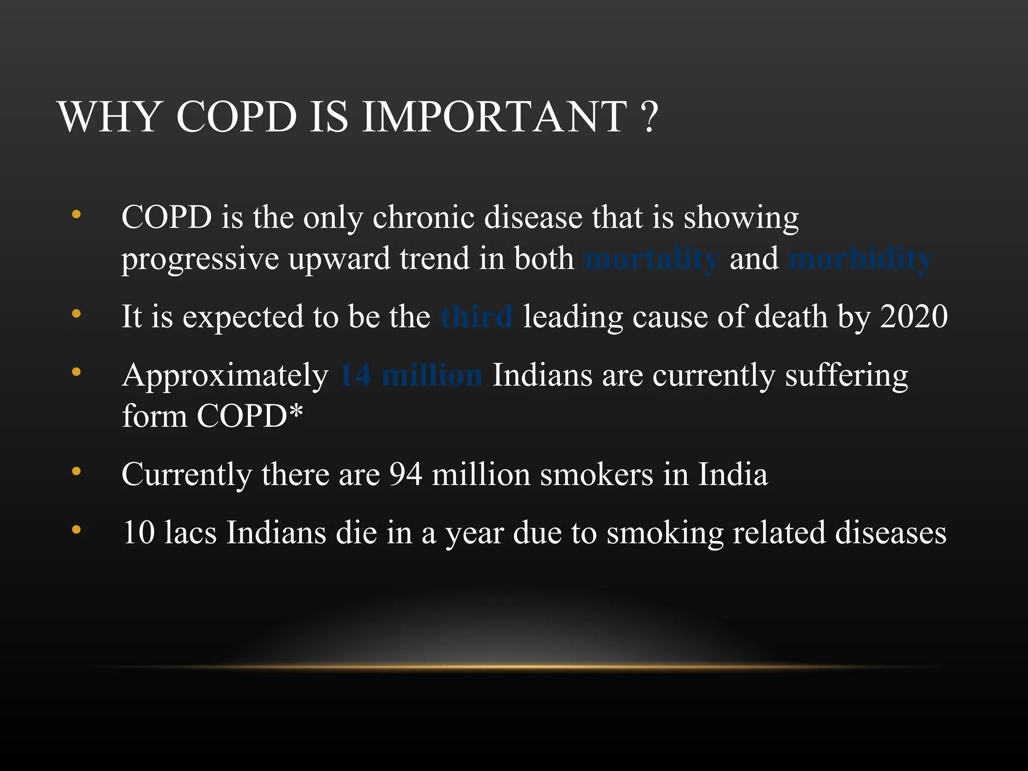Chronic obstructive pulmonary disease- a brief review | PPT