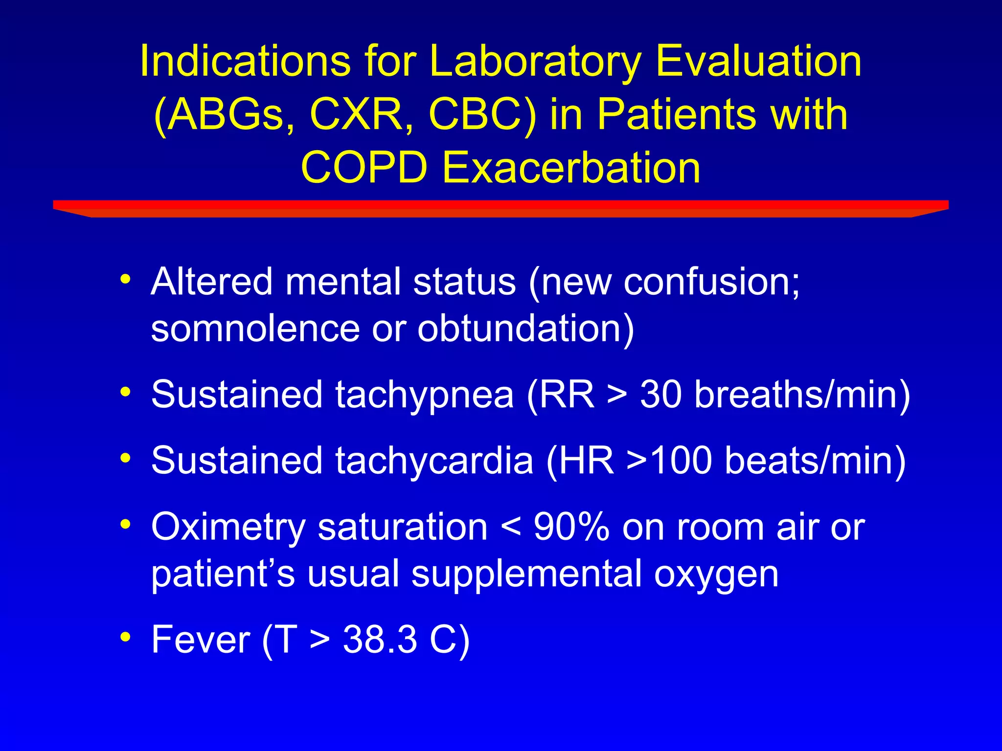 COPD Exacerbations: Significance, Assessment, and Current Management | PPT