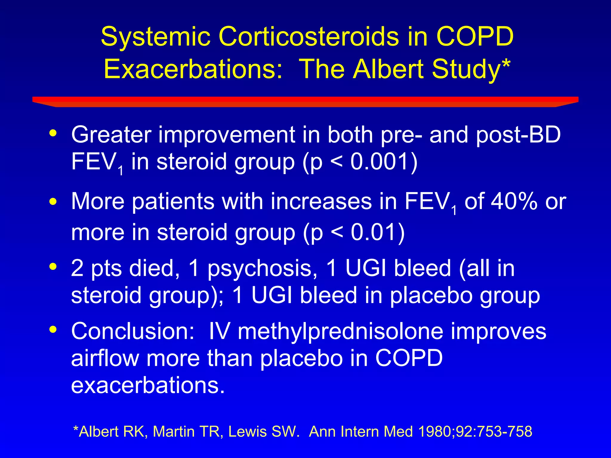 COPD Exacerbations: Significance, Assessment, and Current Management | PPT