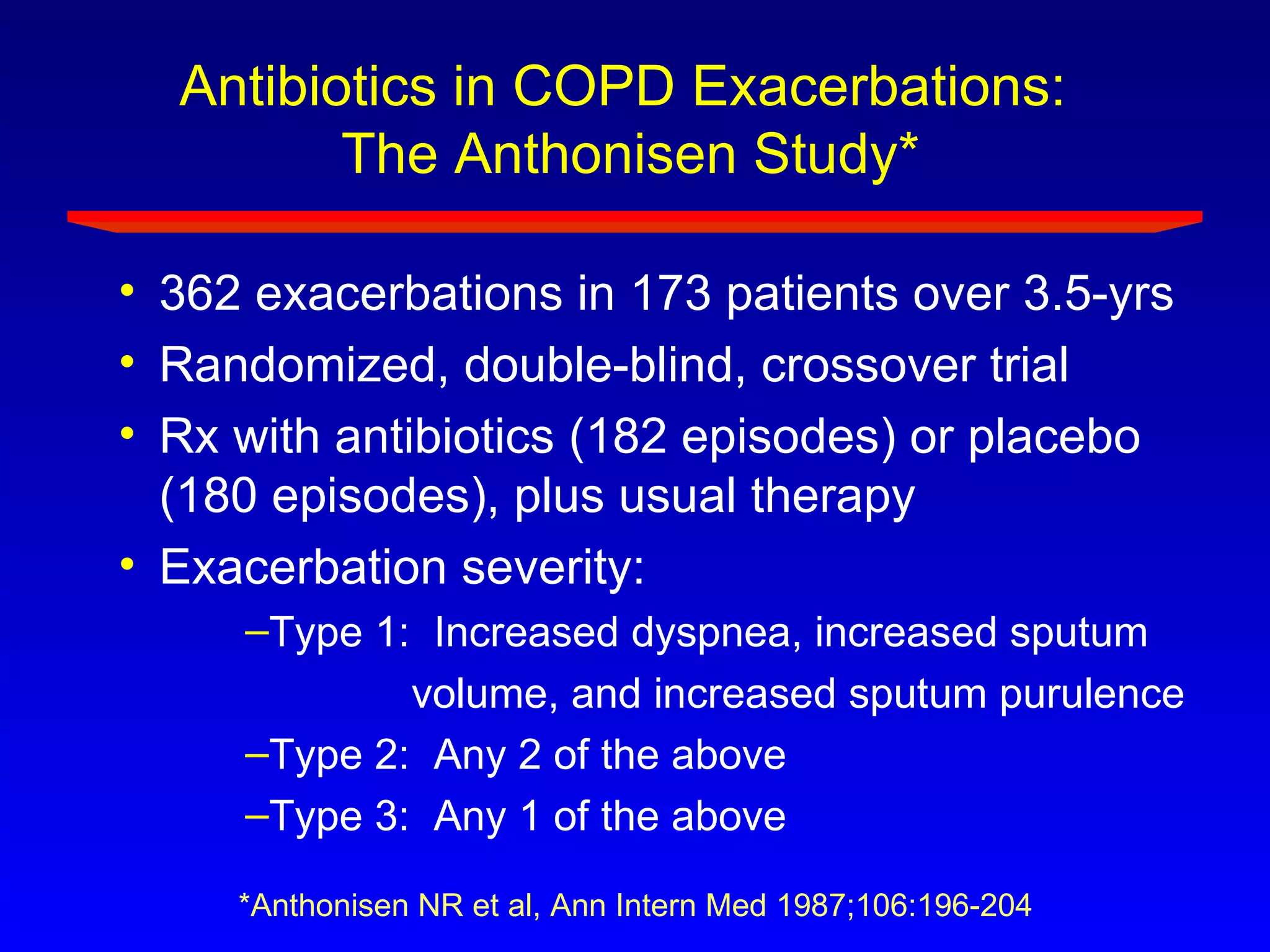 COPD Exacerbations: Significance, Assessment, and Current Management | PPT