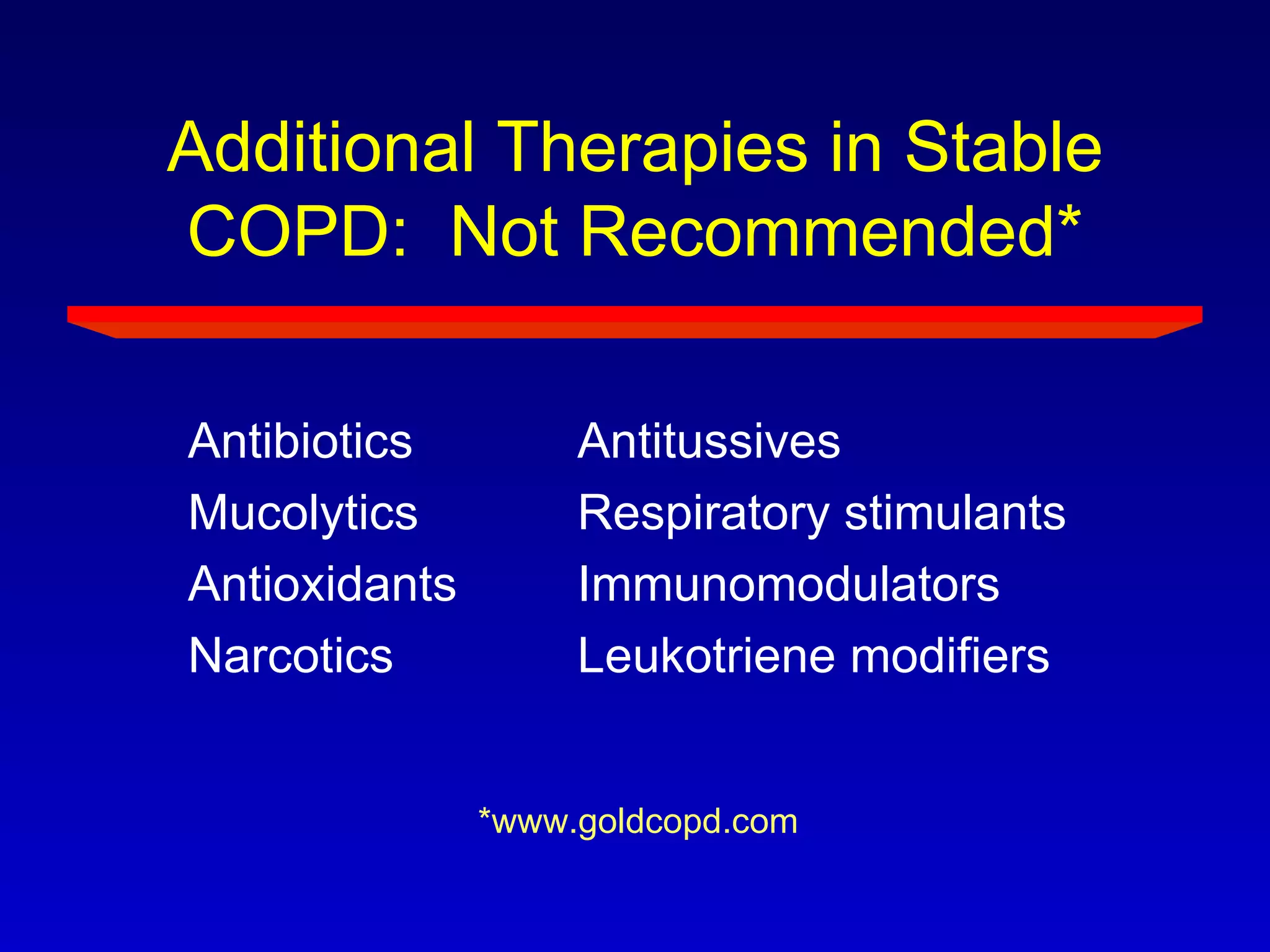 State-of-the-Art Overview of COPD and its Management | PPT