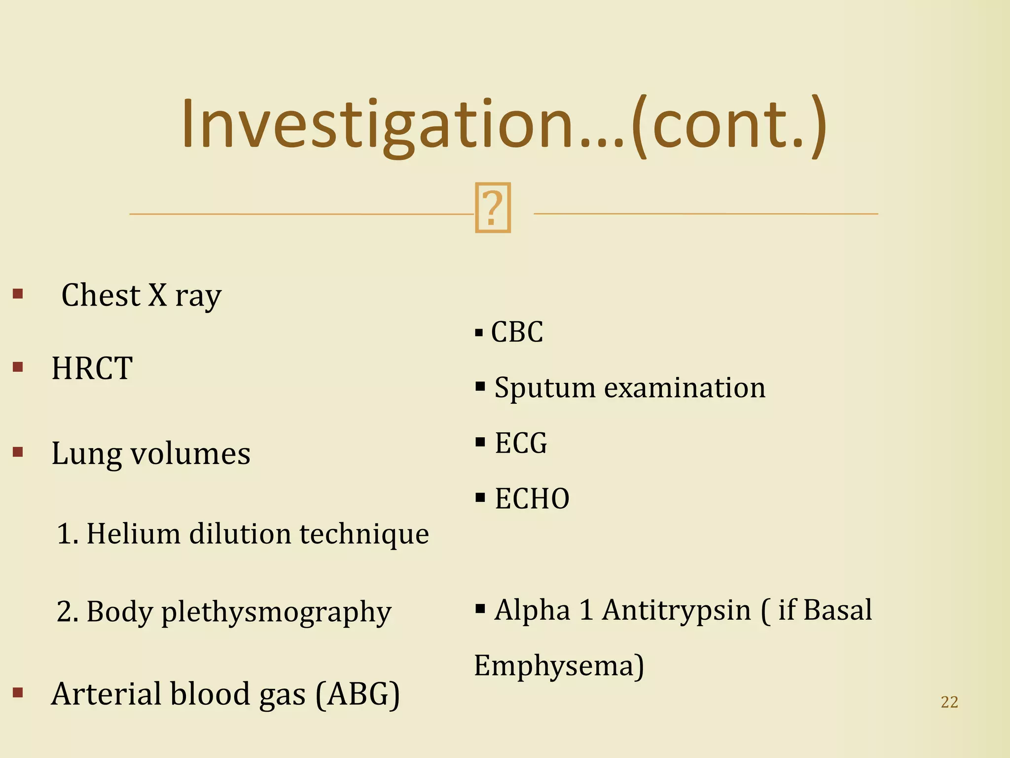 COPD overview and update | PPTX