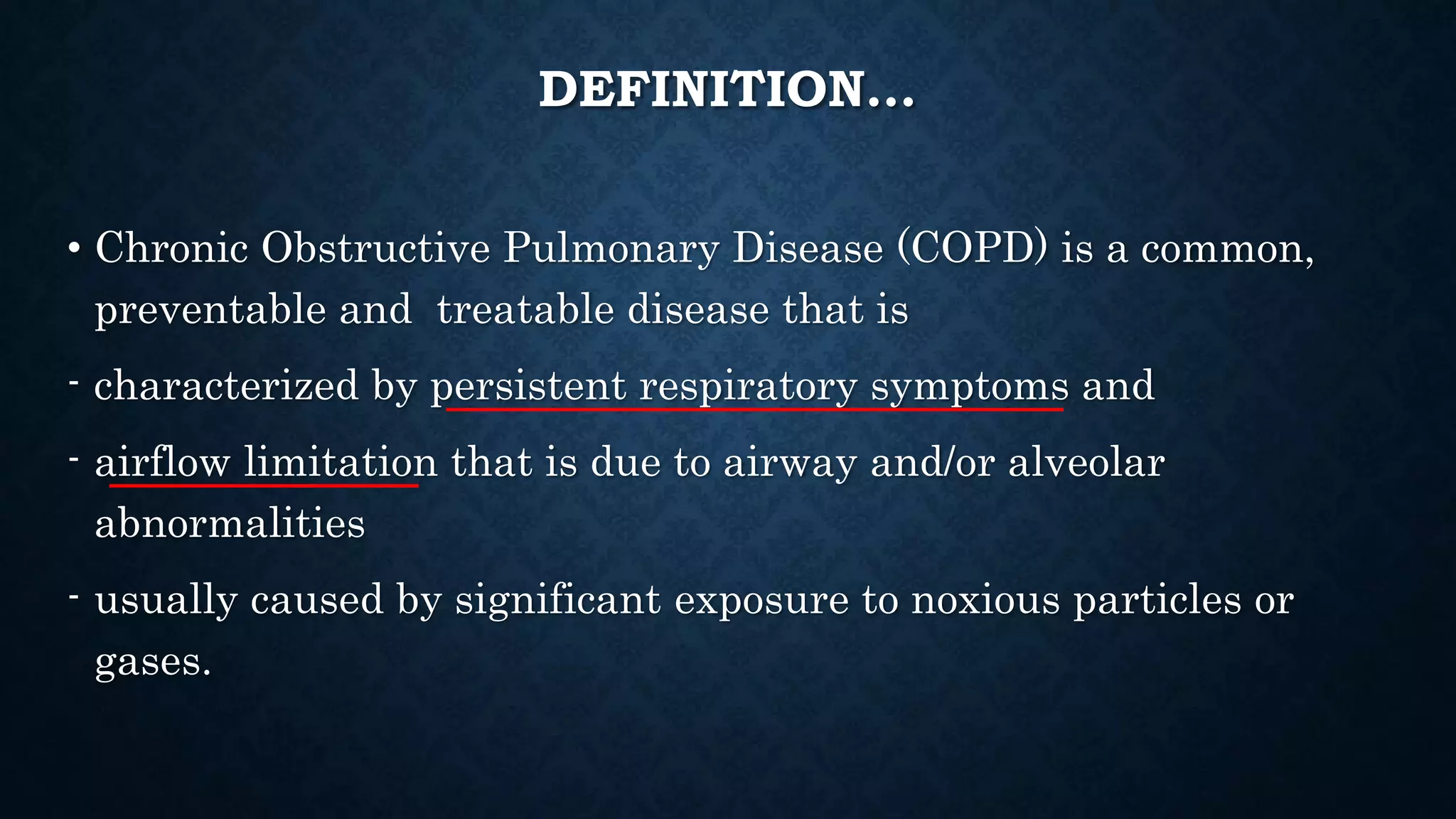 COPD Teaching Slides for UGs | PPTX