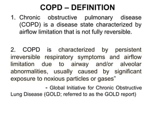 COPD (Chronic obstructive pulmonary disease ) | PDF