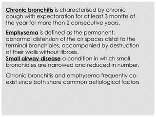 COPD-Chronic Obstructive Pulmonary Disease (COPD) | PPTX