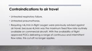 COPD Assessment for air travel in aviation | PPTX