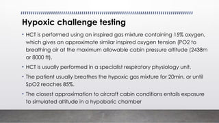 COPD Assessment for air travel in aviation | PPTX