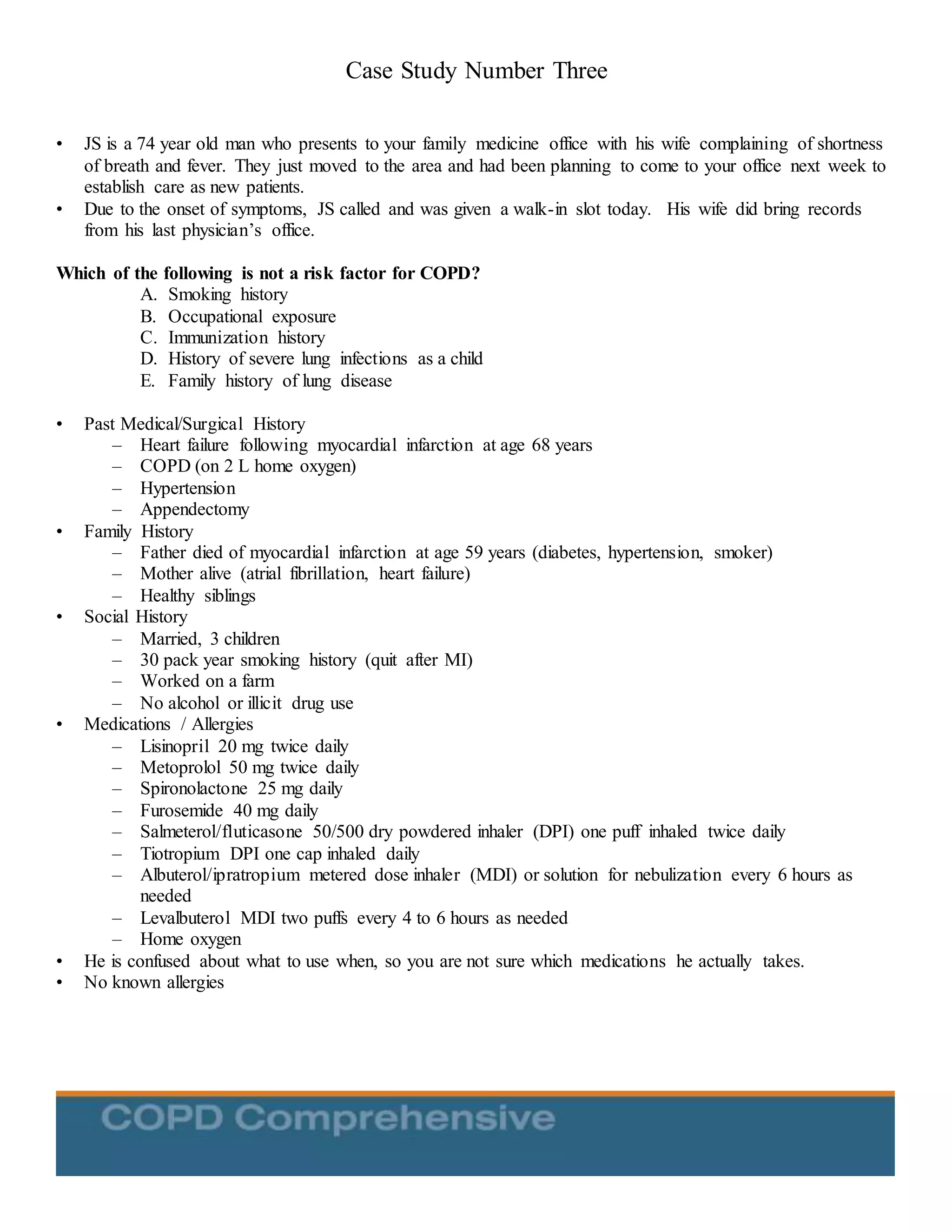 Copd case study-numberthree | DOC