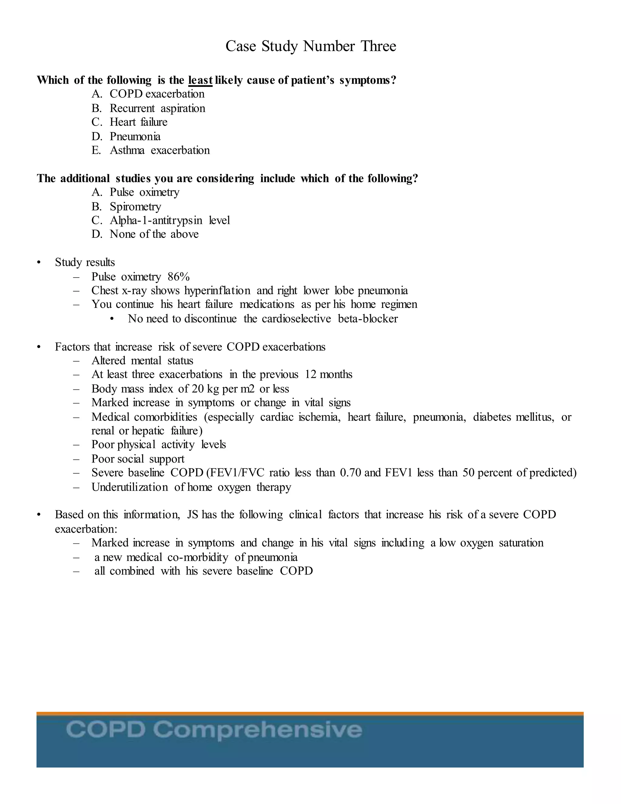Copd case study-numberthree | DOC