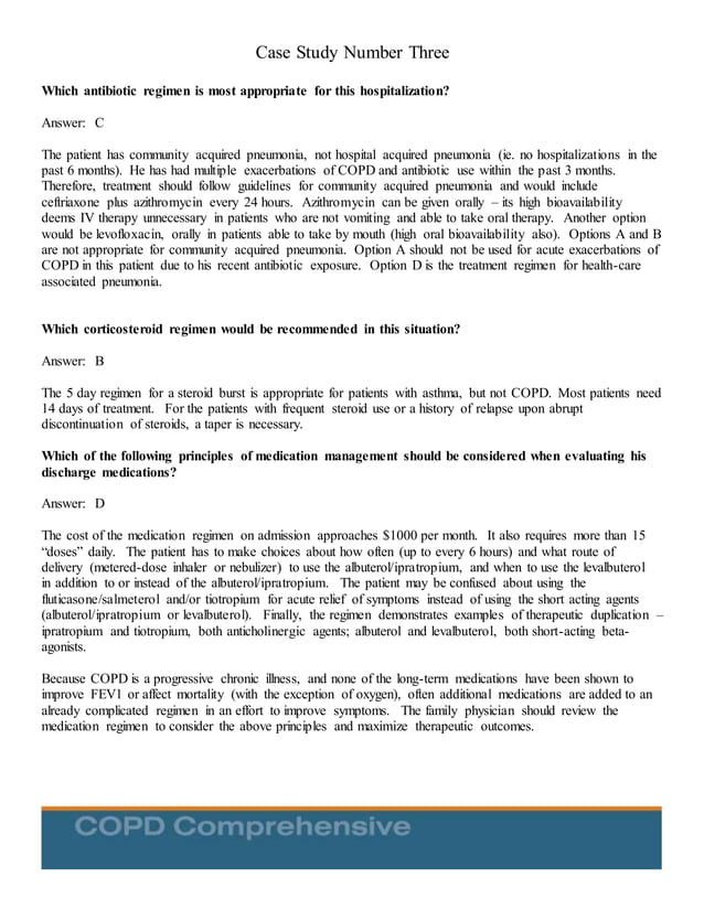 Copd case study-numberthree | PDF