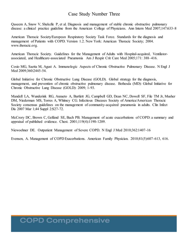 Copd case study-numberthree | PDF