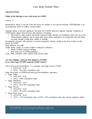 Copd case study-numberthree | PDF