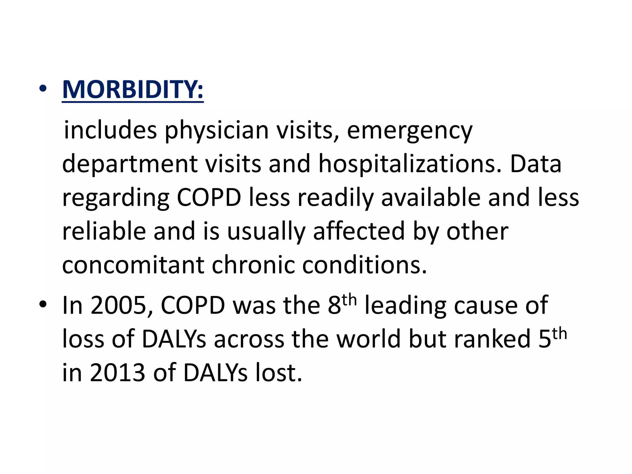 COPD definition, phenotypes, epidemiology | PPTX