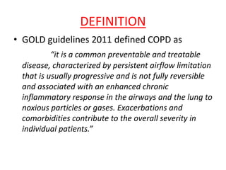COPD definition, phenotypes, epidemiology | PPT | Free Download