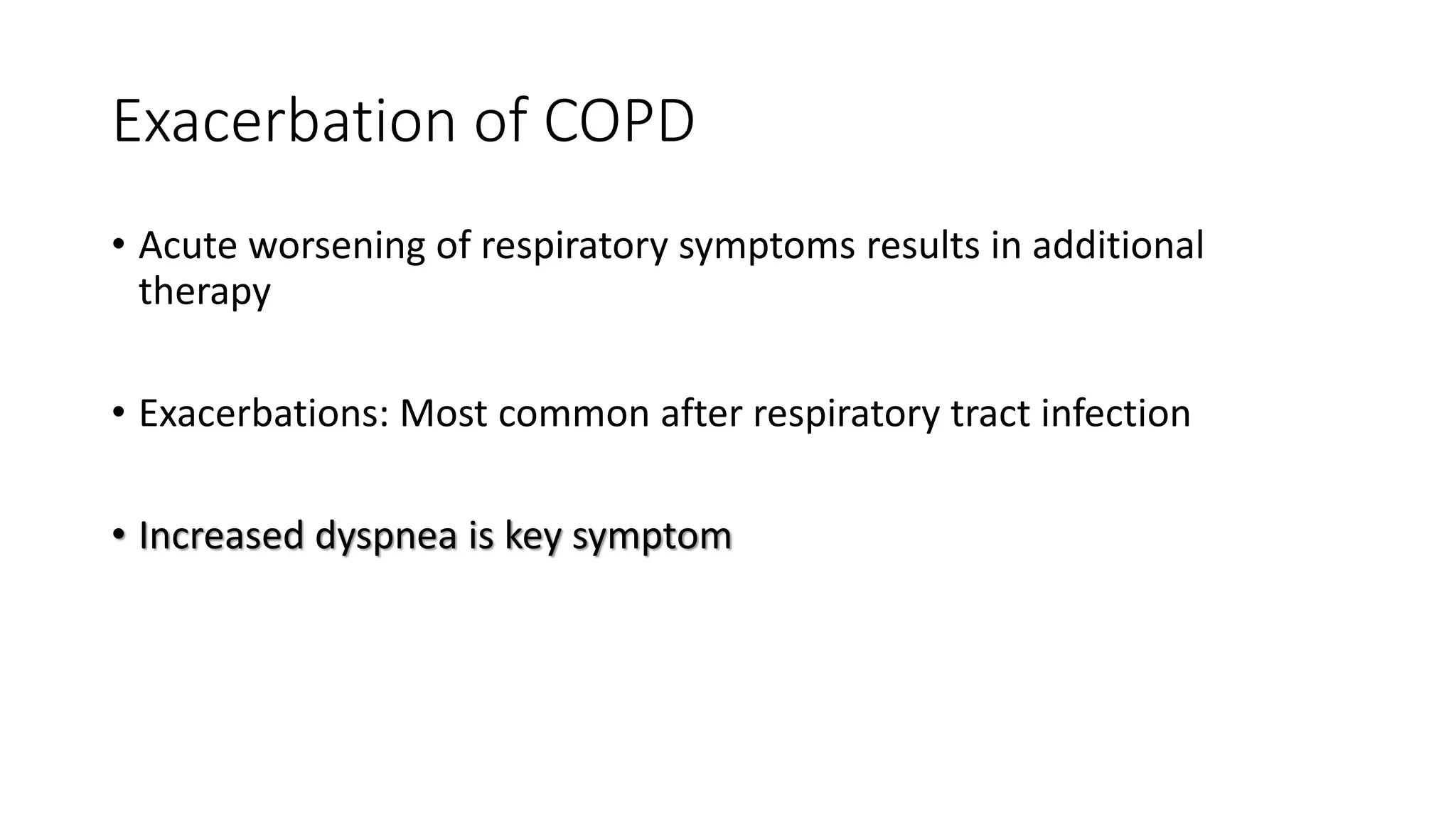 Copd exacerbation | PPTX