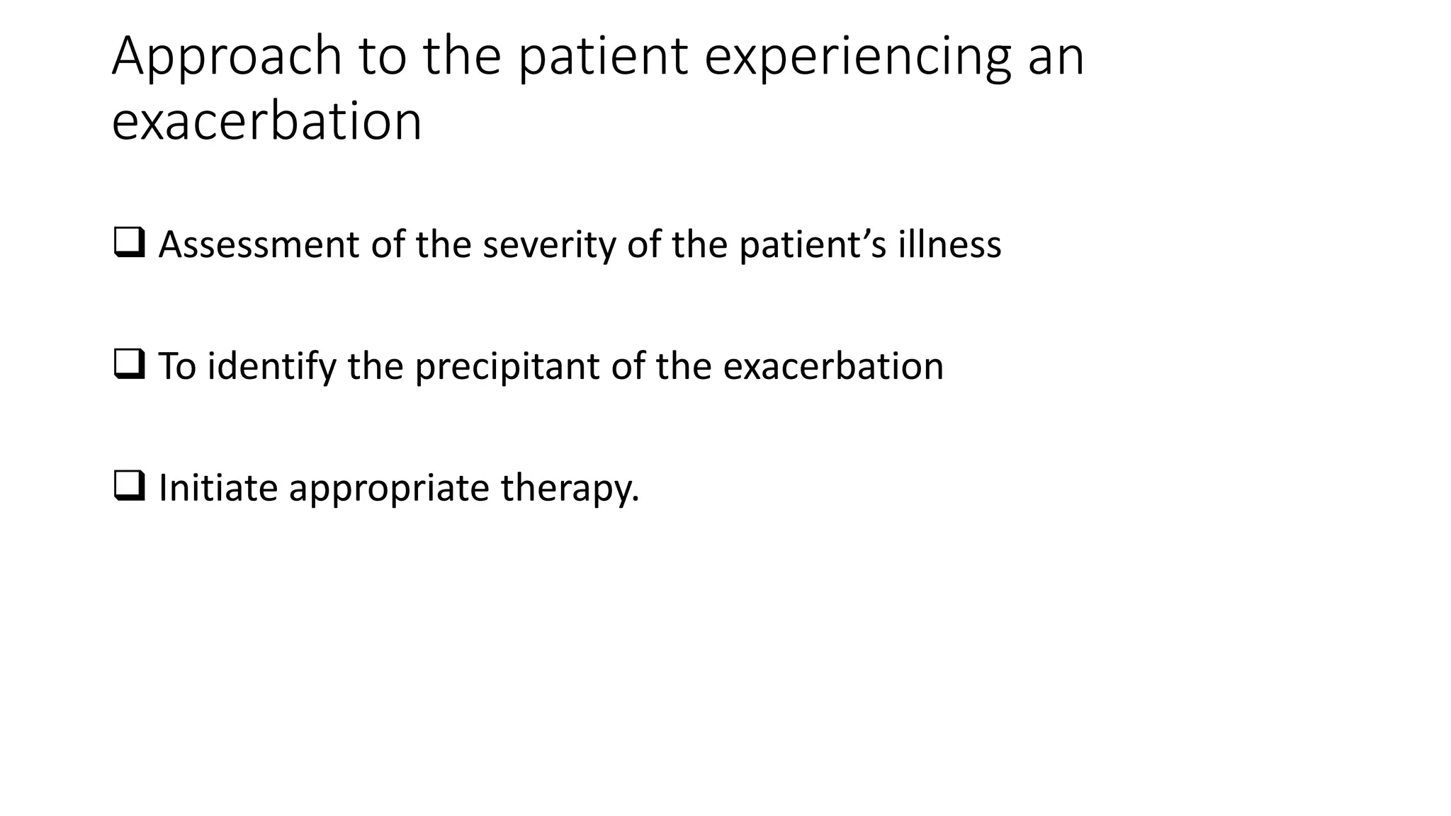 Copd exacerbation | PPTX