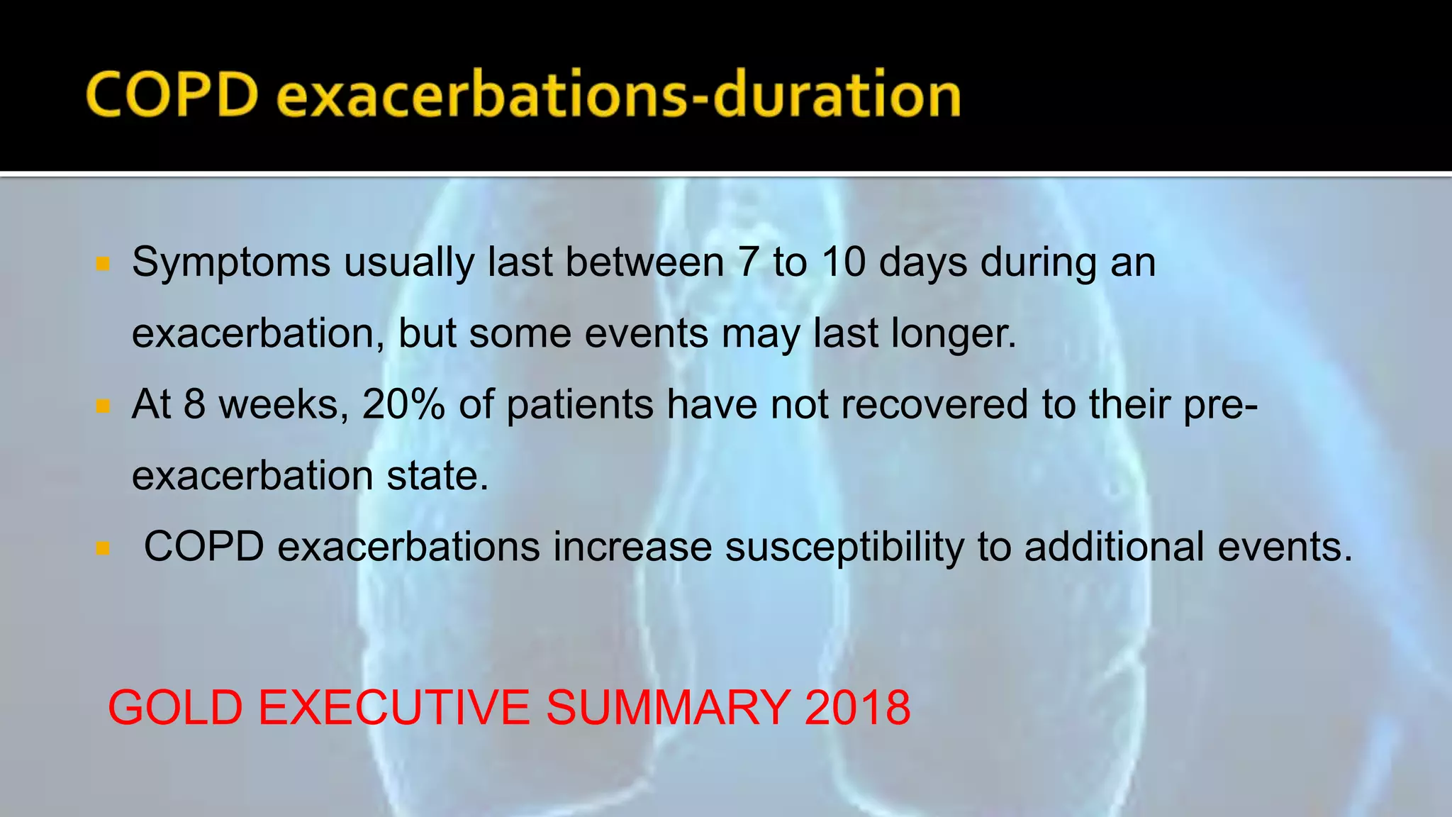 COPD: Management of Acute Exacerbation | PPTX