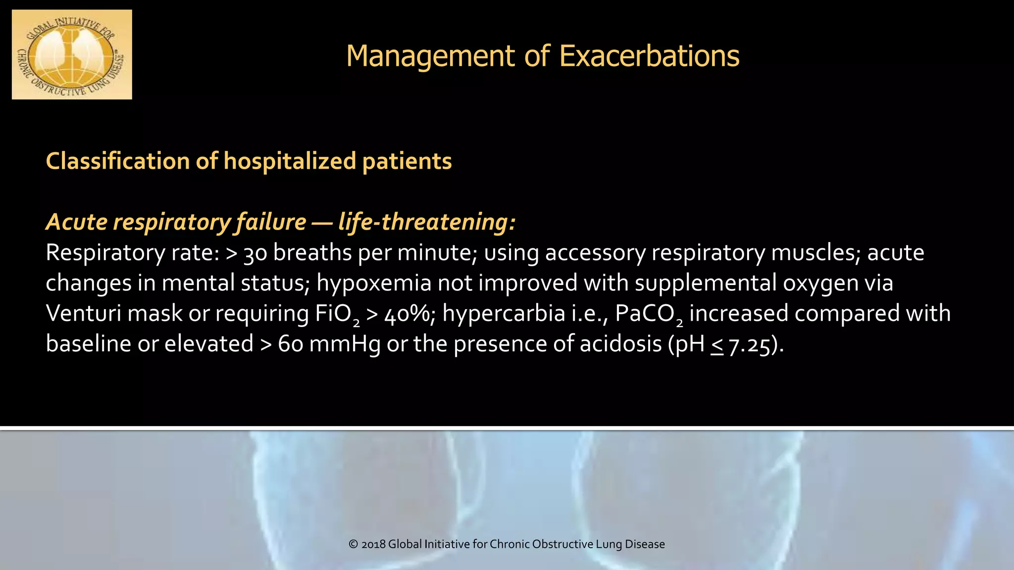 COPD: Management of Acute Exacerbation | PPTX