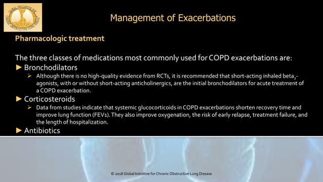 COPD: Management of Acute Exacerbation | PPTX