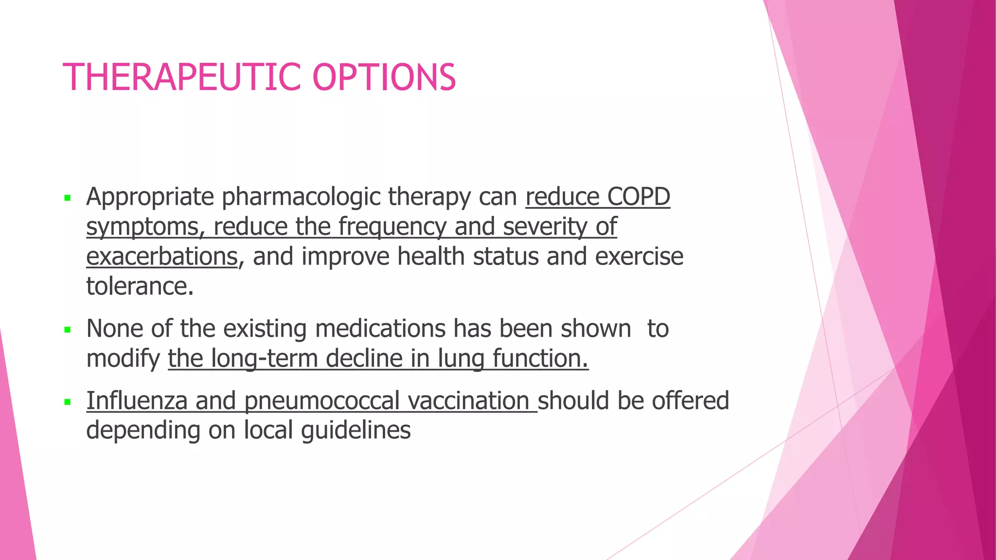 Copd grading and management guidelines | PPTX