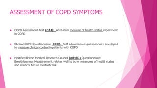 Copd grading and management guidelines | PPTX