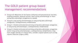 Copd grading and management guidelines | PPTX