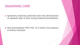 Copd grading and management guidelines | PPTX