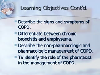 Copd lecture notes | PPT