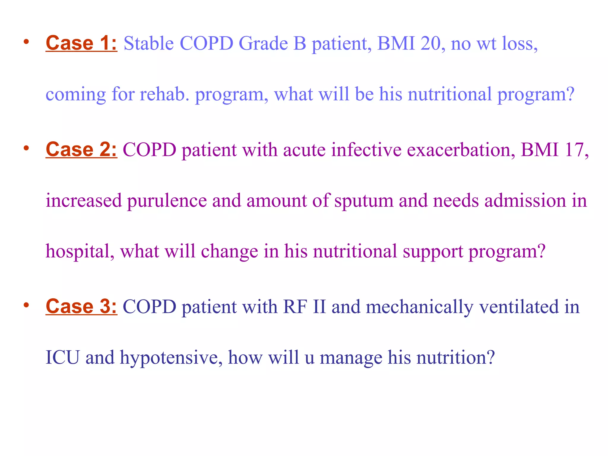 COPD & Nutrition | PPT