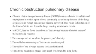 COPD ppt | PPTX | Lung and Respiratory Health | Diseases and Conditions