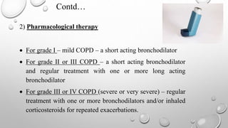 COPD(chronic obstructive pulmonary disease) ppt slideshare | PPTX